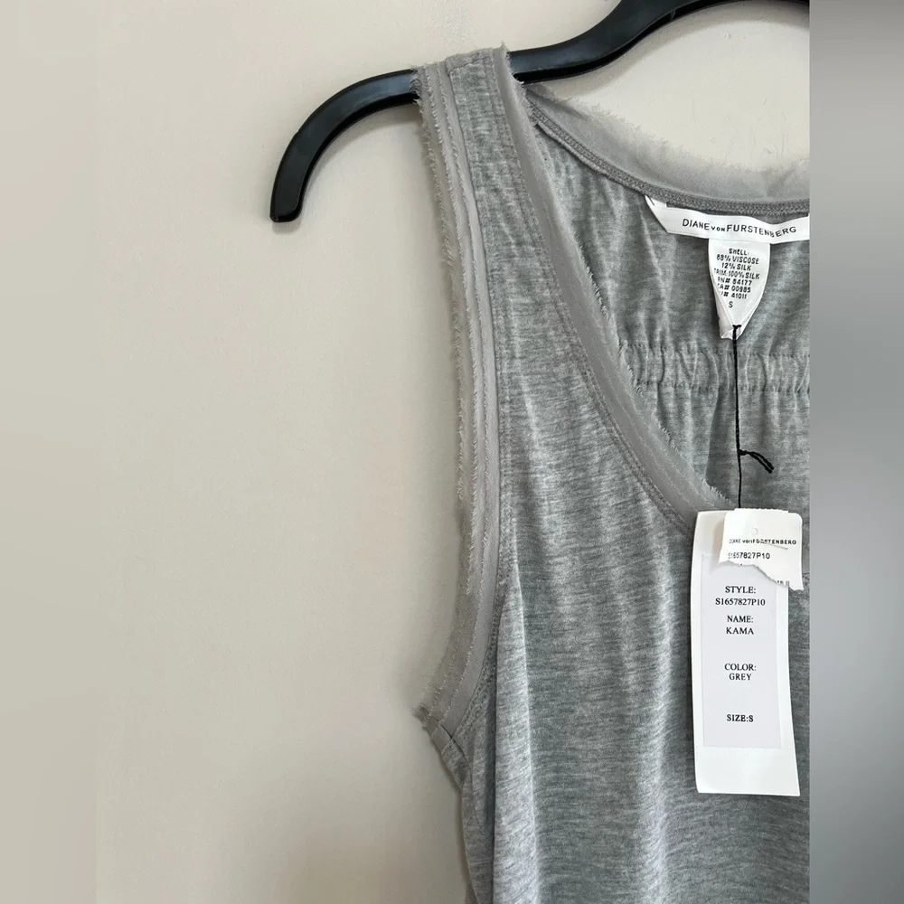 Diane Von Furstenberg | Tops | Diane Von Furstenberg Nwt Kama Silk Tank ...